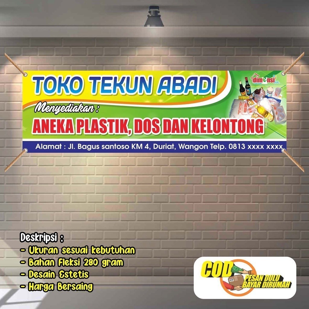 Jual Ambil PROMO Sekarang Juga >> Bisa COD, Chek Dulu Spanduk / Banner / MMT / Invitation ...