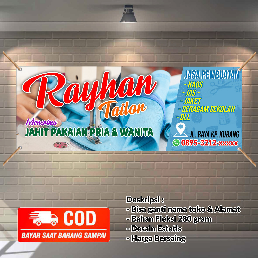 Jual Ambil PROMO Sekarang Juga >> spanduk banner tailor penjahit pria ...