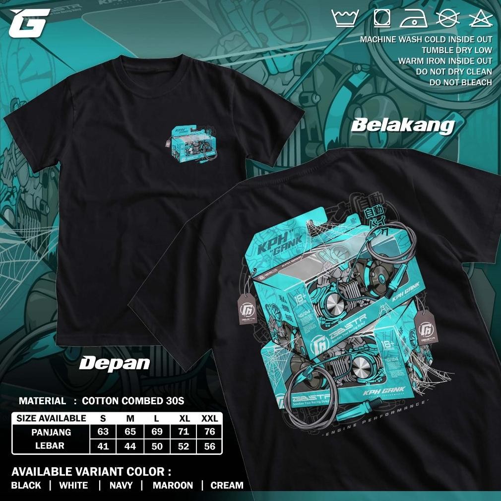 Jual Promo Kaos Racing Kph Gank Engine Performance Baju Distro Mekanik ...