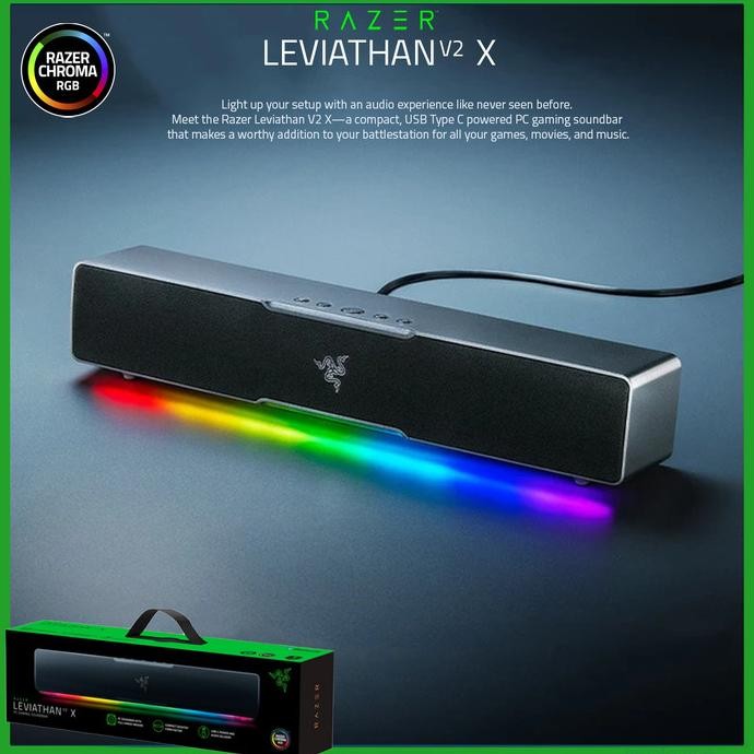 Jual Razer Leviathan V2 X - Compact, USB Type C PC Soundbar | Shopee ...
