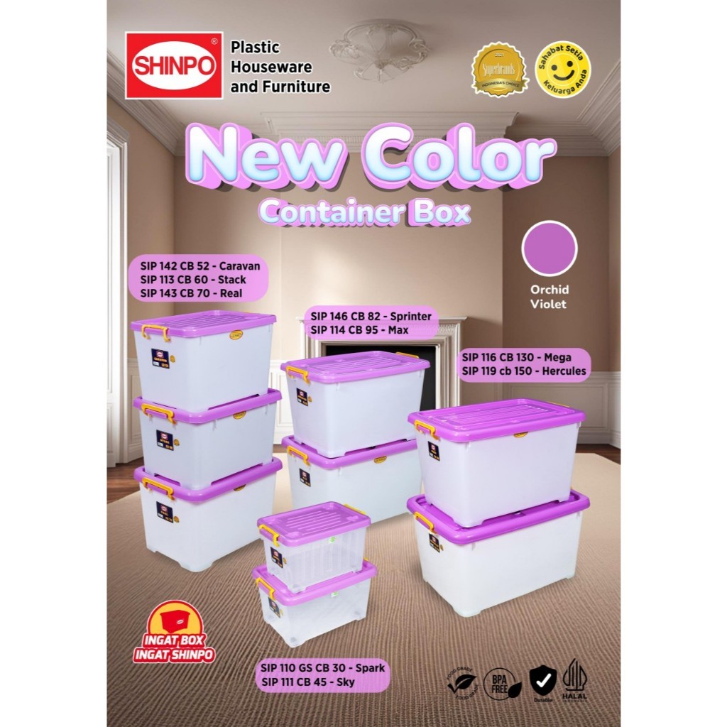 Jual Rekomendasi Terbaik !! Shinpo Sip 116 Mega Container Box Cb 130 ...