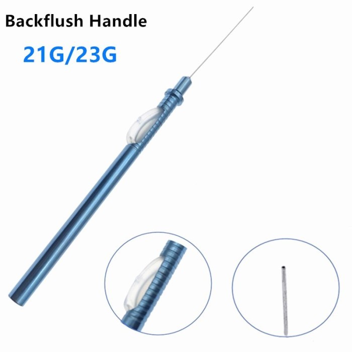 Jual Flushing needle Aspiration Needle Straight silicagel cannulation ...