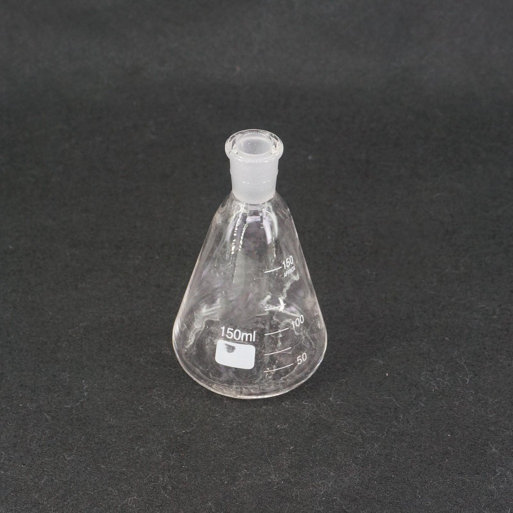 Jual 150ml Quickfit 14 23 Joint Lab Conical Flask Erlenmeyer Boro Glass ...