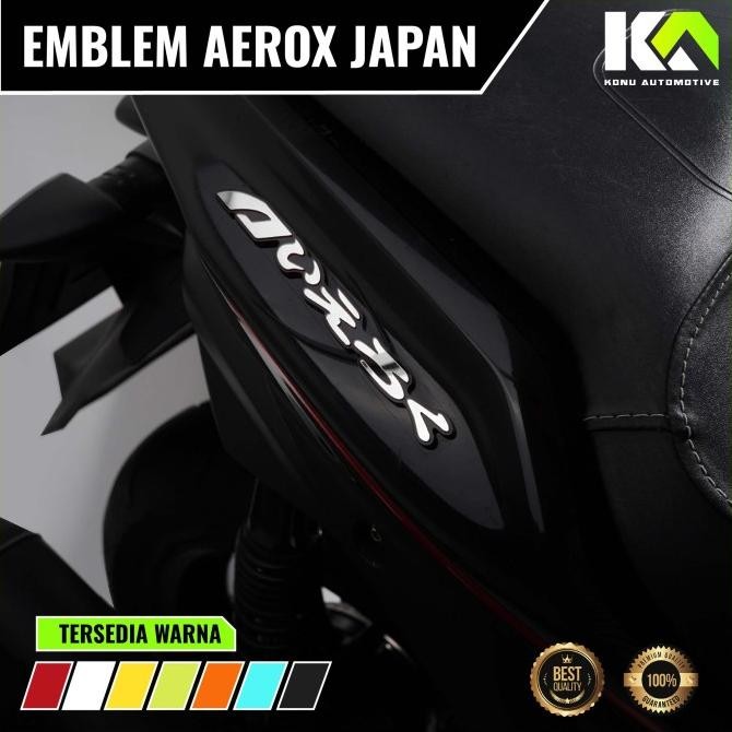 Jual Emblem Aerox Japan Kanji Motor Jepan Bukan Sticker PSM AUTO ...