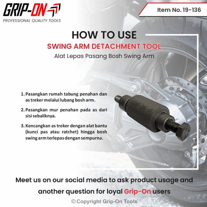 Jual Viral Grip-On Swing Arm Detactment Tool Gy-6 Alat Lepas Pasang ...