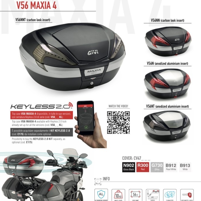 Jual GIVI V56 MAXIA 4 ORIGINAL GIVI ITALY | Shopee Indonesia