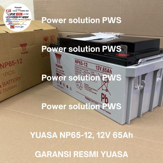Jual PROMO!!! Baterai UPS YUASA NP65-12 12V 65Ah Battery VRLA Aki ...