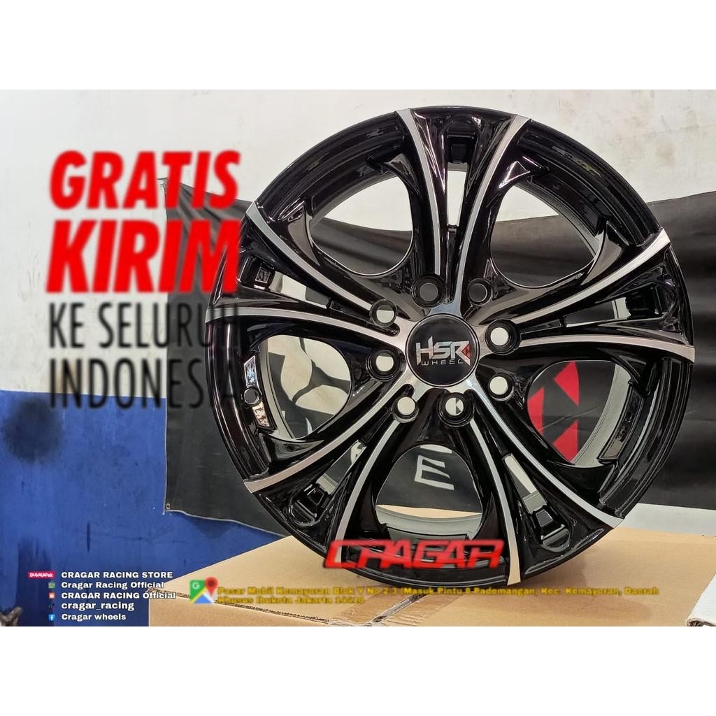 Jual Velg Mobil Wuling Air Ev Avanza Xenia Brio Ring 14 R14 Type Hsr Terangon - Toko Velg ...