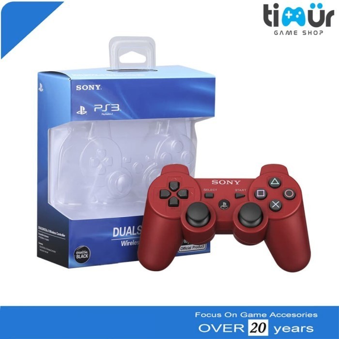 Jual Stik Stick PS3 Wireless Ori Original Pabrik Warna Merah | Shopee ...