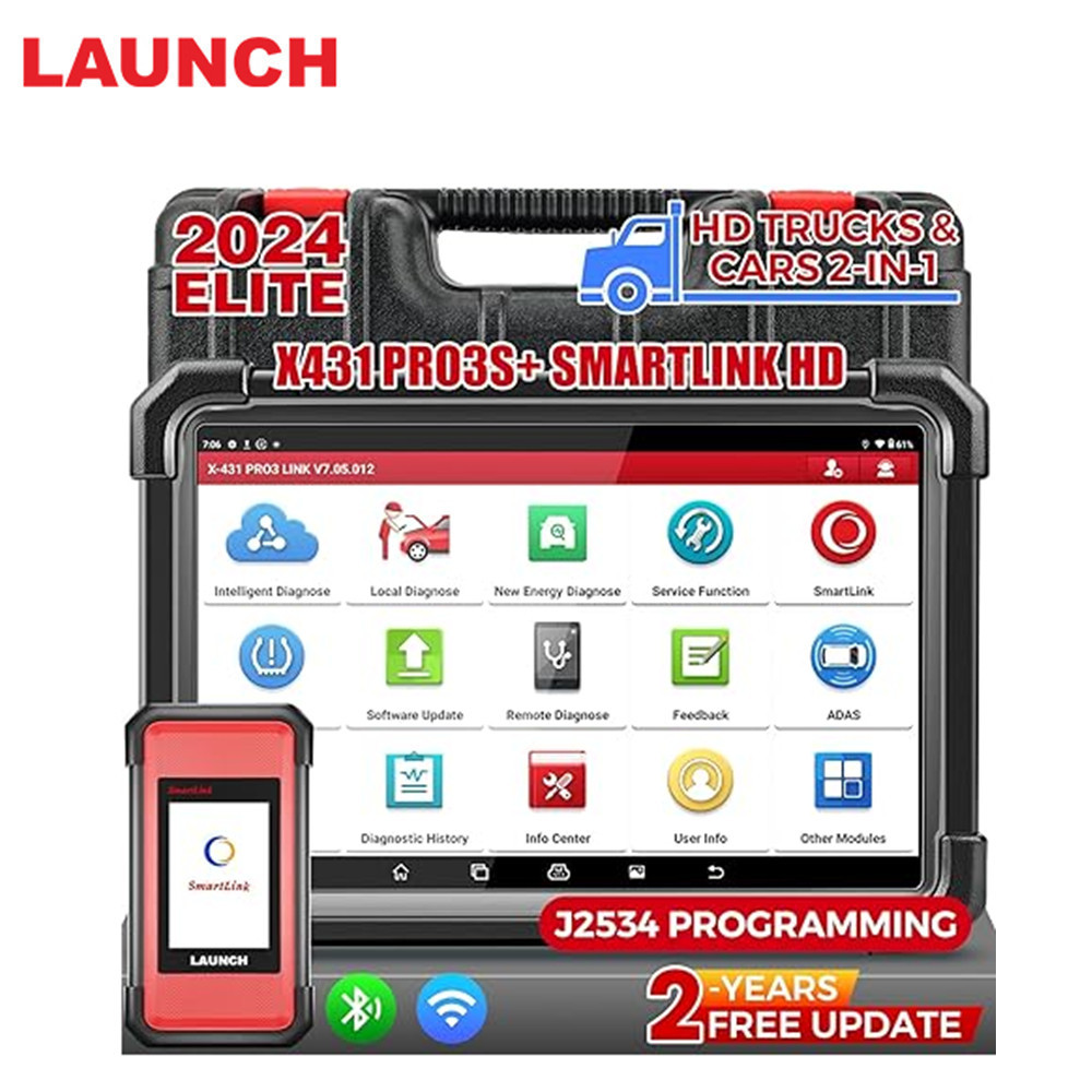 Jual LAUNCH X431 PRO3S+ SmartLink HD, Diesel&Gasoline, 12V&24V Bi-Directional Scan Tool, ECU ...