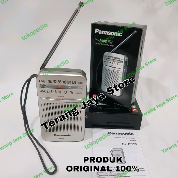 Jual Radio FM/AM Panasonic RF-P50D Radio Saku/Portable RF-P50 (2 band) | Shopee Indonesia