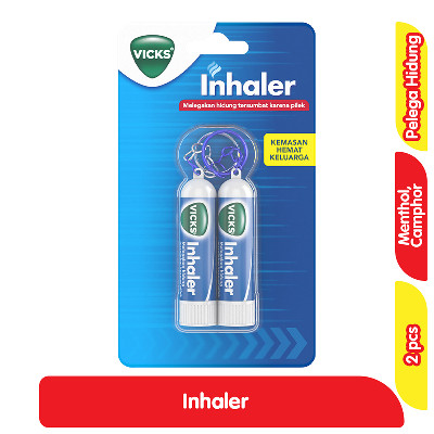 Jual Vicks Inhaler Pelega Hidung Tersumbat Twinpack 2 x 0.5 ml | Shopee ...