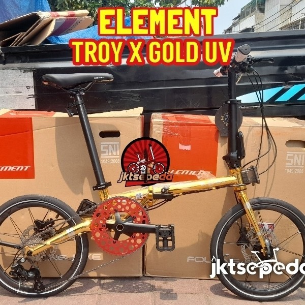 Jual Sepeda Lipat Element Troy 10 Speed | Shopee Indonesia
