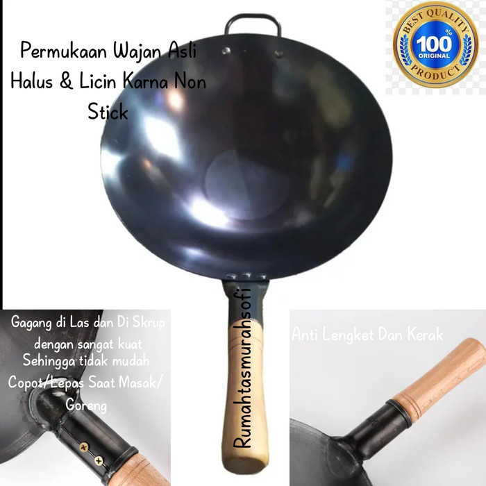 Jual Wajan Baja Wok Baja Kuali Baja Seasoning Siap Pakai | Shopee Indonesia