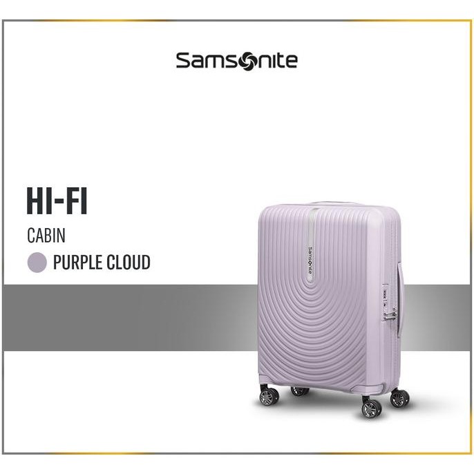Jual Samsonite Koper Hardcase Hi-Fi Cabin 20 inch - Purple Cloud ...