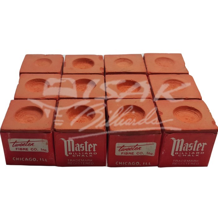 Jual Master Chalk USA - 12 Piece Billiard Chalk - Kapur Biliar Rust ...