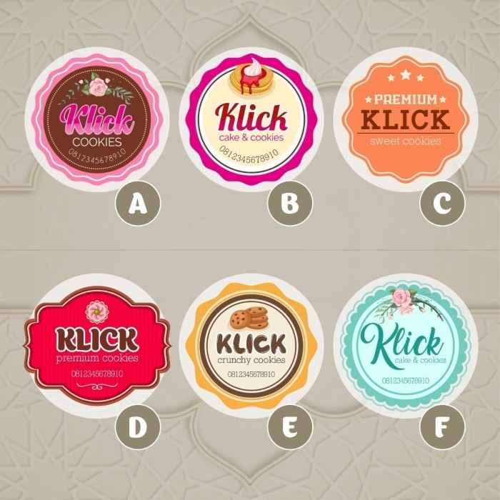 Jual Sticker Label Produk Makanan / Minuman / Olshop / dll. | Shopee ...
