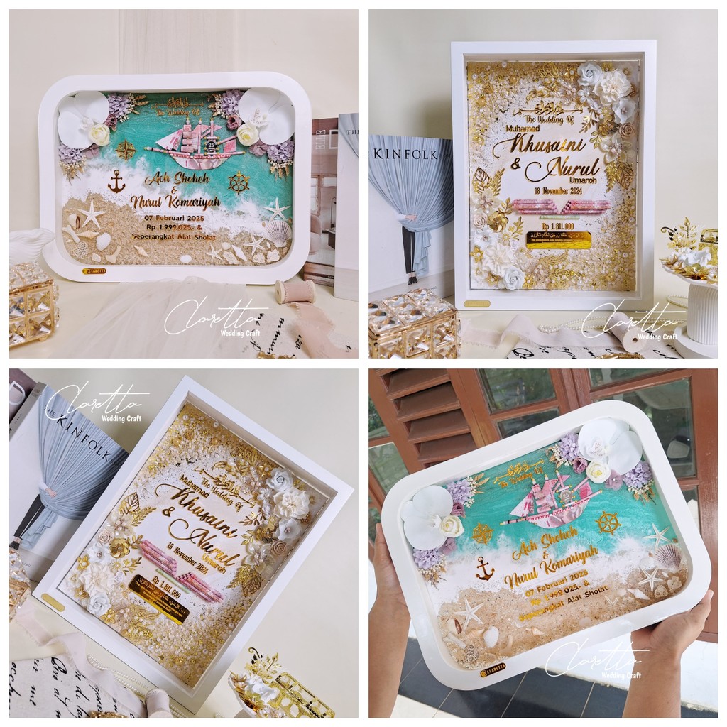 Jual Mahar Nikah Terbaru Resin Elegan whitegold | Shopee Indonesia