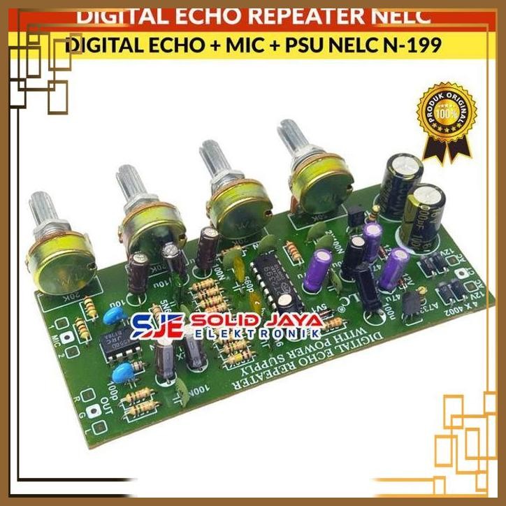 Jual [SJE] KIT DIGITAL ECHO REPEATER NELC N-199 PLUS PSU KARAOKE MIC MIK REPEAT ECHO 4 POTENSIO ...