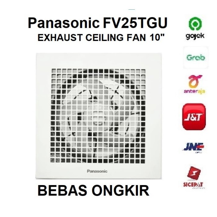 Jual PANASONIC FV25TGU 10" EXHAUST CEILING FAN 10 INCH PLAFON FV 25 TGU ...