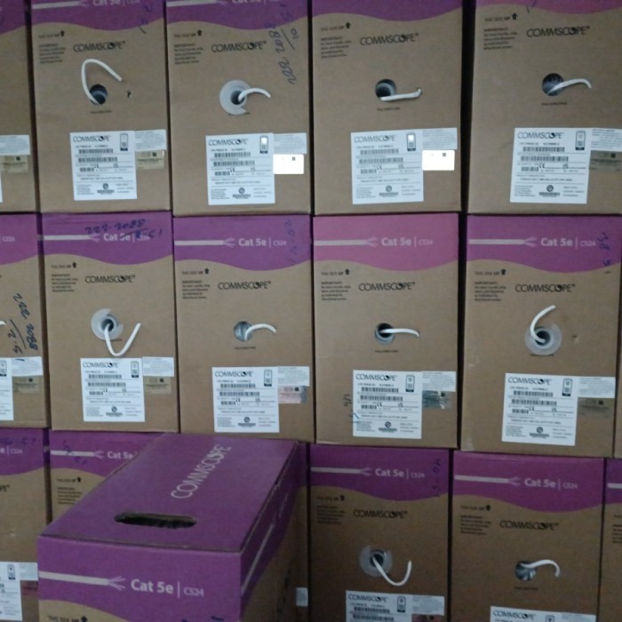 Jual Kabel AMP Commscope Cat.5E UTP 4-Pair Cable, Solid, 305m | Shopee ...