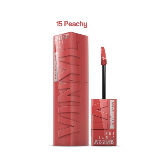 Jual Maybelline Superstay Vinyl Ink - 15 Peachy | Shopee Indonesia