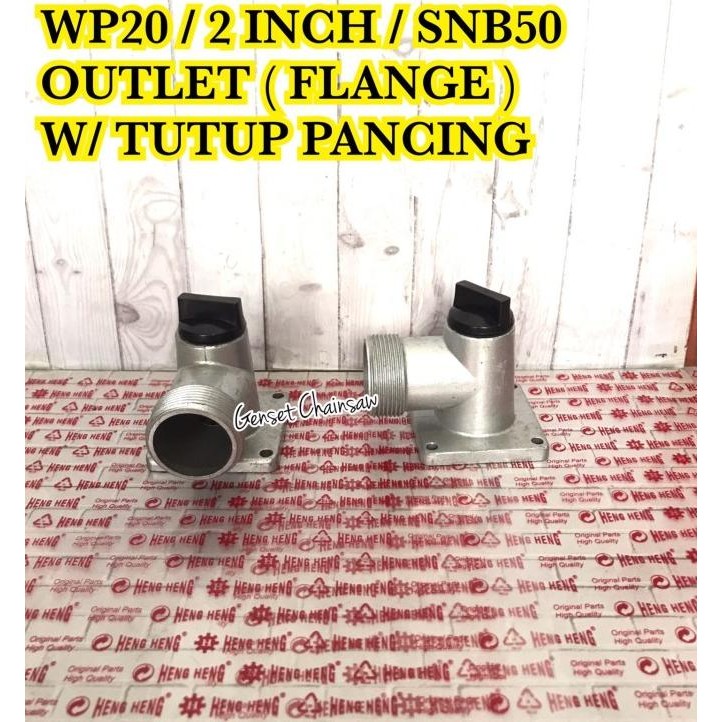 Jual SNB50 WATER OUTLET SOCKET + TUTUP PANCING 2INCH POMPA ALKON WP20 ...