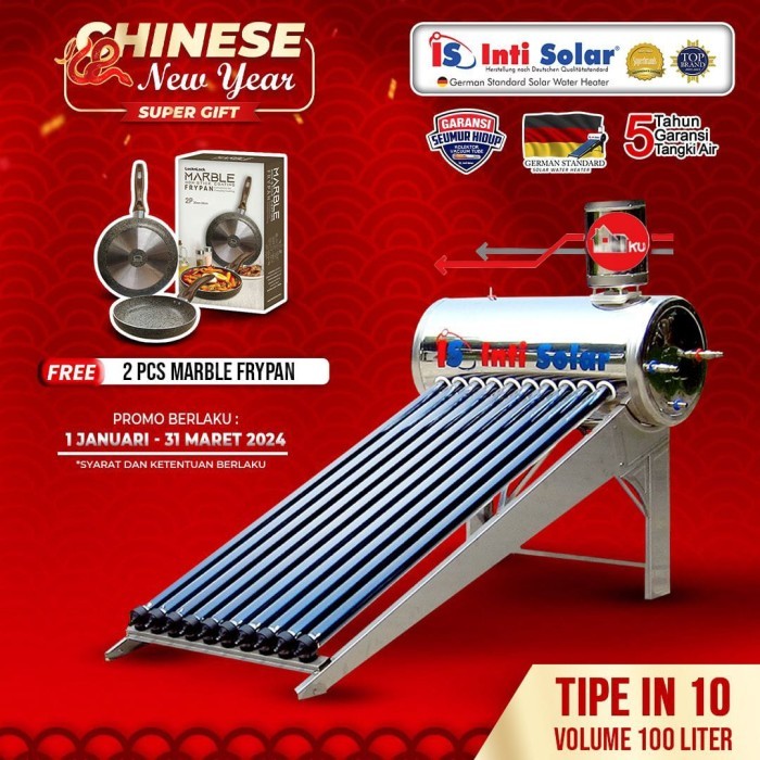 Jual Inti Solar IN 10/IntiSolar IN10 Pemanas Air Tenaga Matahari ...