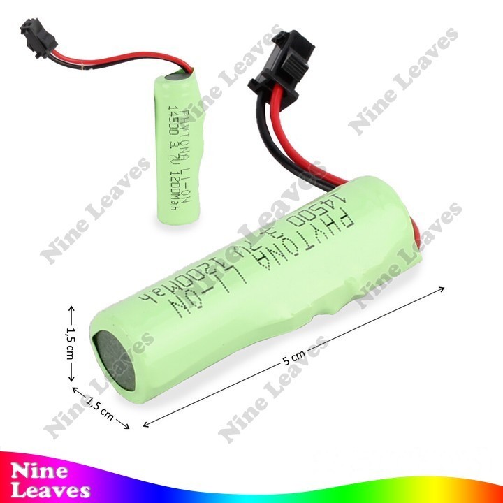 Jual [1 Pcs] Batu Baterai RC Remote Control AA Socket 3.7V 800mAh ...