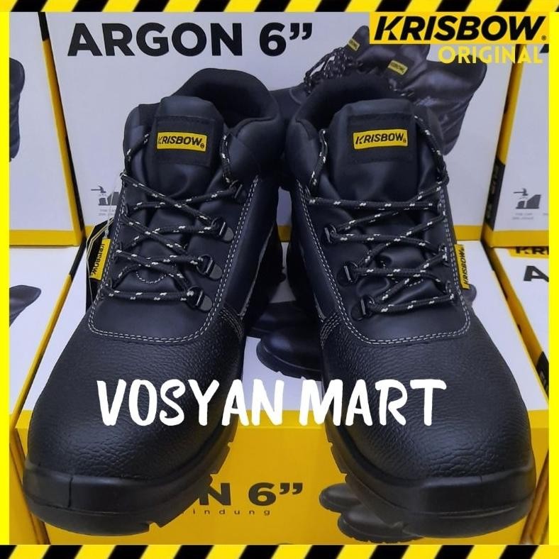 Jual gh-45 Sepatu Safety Krisbow ARGON 6" || Safety Shoes Krisbow ARGON ...