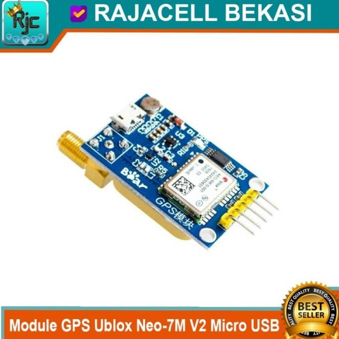 Jual BEST MODULE GPS UBLOX NEO-7M V2 NEO 7M MICRO USB DOUBLE ANTENA FOR ...