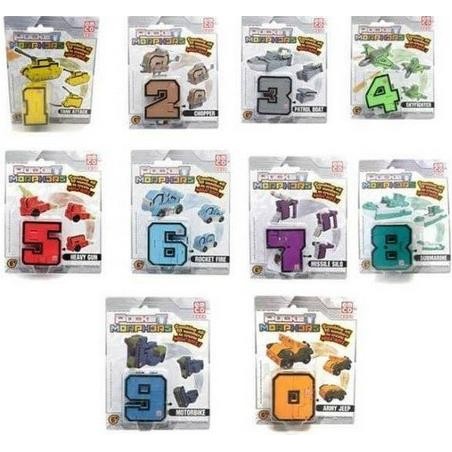 Jual Promo Emco Robot Pocket Morphers Mega Botz / Robot Angka Bisa ...