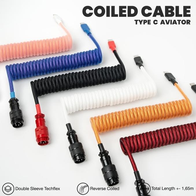 Jual Coiled Cable Type C Aviator - Kabel Mechanical Keyboard By Mynk ...