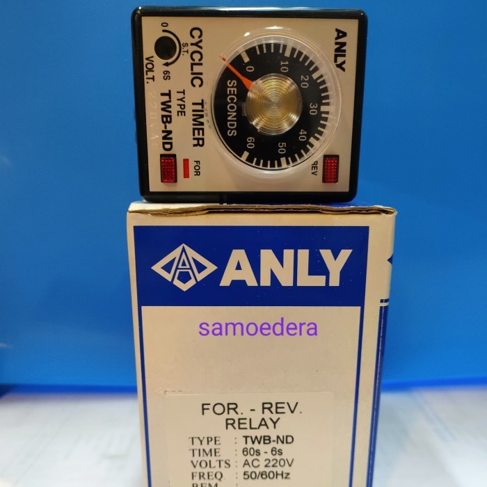 Jual TRD-N TRDN Timer Stardelta 30 / 60 sec 220Vac Anly Original ...