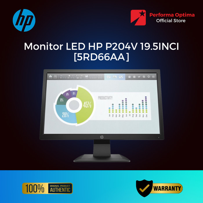 Jual Monitor LED HP P204V 19.5INCI [5RD66AA] - POS | Shopee Indonesia
