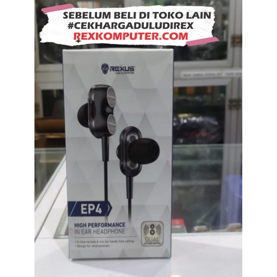 Jual Rexus Earphone Gaming EP4 | Shopee Indonesia
