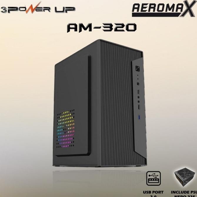 Jual Casing PC 3 Power Up AEROMAX AM-320 with PSU NERO-225 500 Watt ...