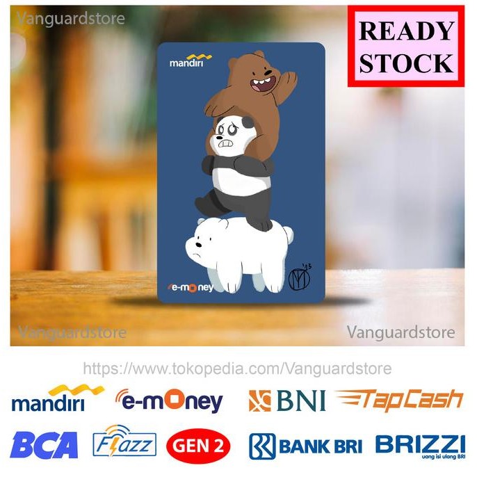 Jual Produk Baru!! Emoney Kartu BNI BCA BRI MANDIRI Anime Grizzly Panda ...