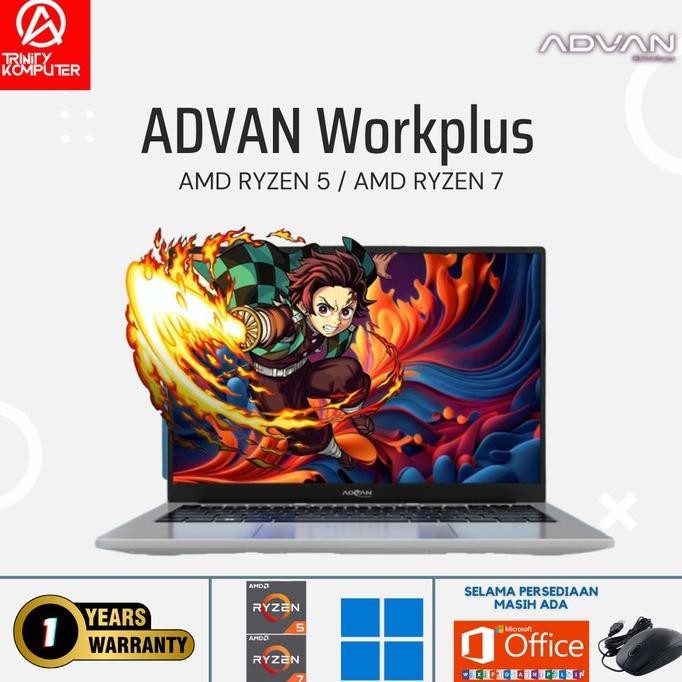 Jual Advan Workplus Amd Ryzen 5 - Ryzen 7 16Gb 512Gb 14'' Fhd Ips Win11 | Shopee Indonesia