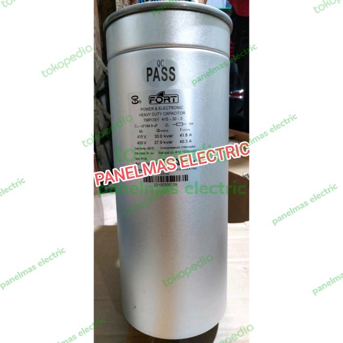 Jual Capacitor 30 Kvar 415V TMPDSY-415-30-3 Kapasitor Bank Fort 30kvar 415V | Shopee Indonesia