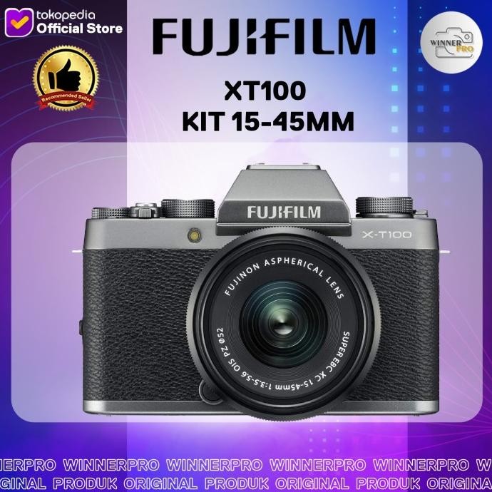 Jual Fujifilm Xt100 Kit 15-45Mm / Fujifilm Xt100 Kit 15-45Mm | Shopee ...