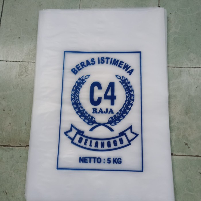 Jual Plastik Beras 5 Kg C4 Raja Delanggu Biru Isi 100 Lembar | Shopee ...