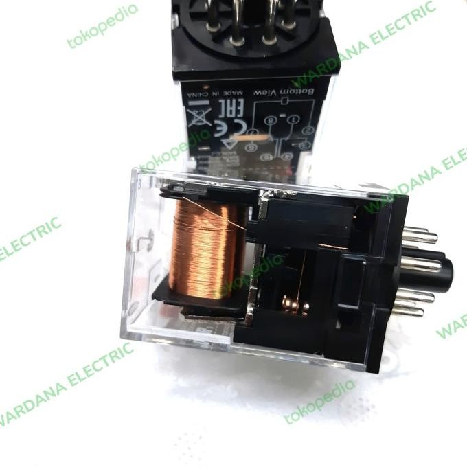 Jual Promo omron RELAY MKS2P 220V/relay 8pin bulat 10A omron COD | Shopee Indonesia