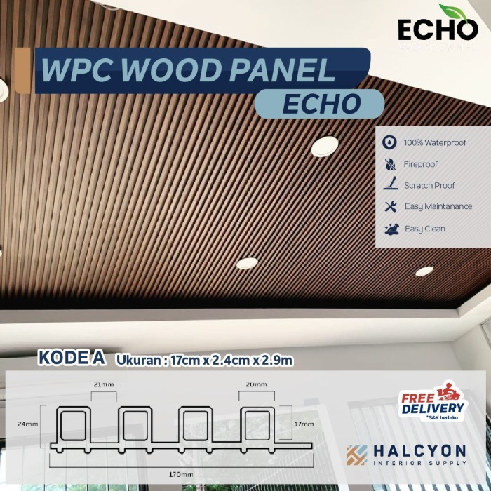 Jual Echo Wood Panel - Wpc - Wallpanel - Panel Dinding ( Panjang 290 ...