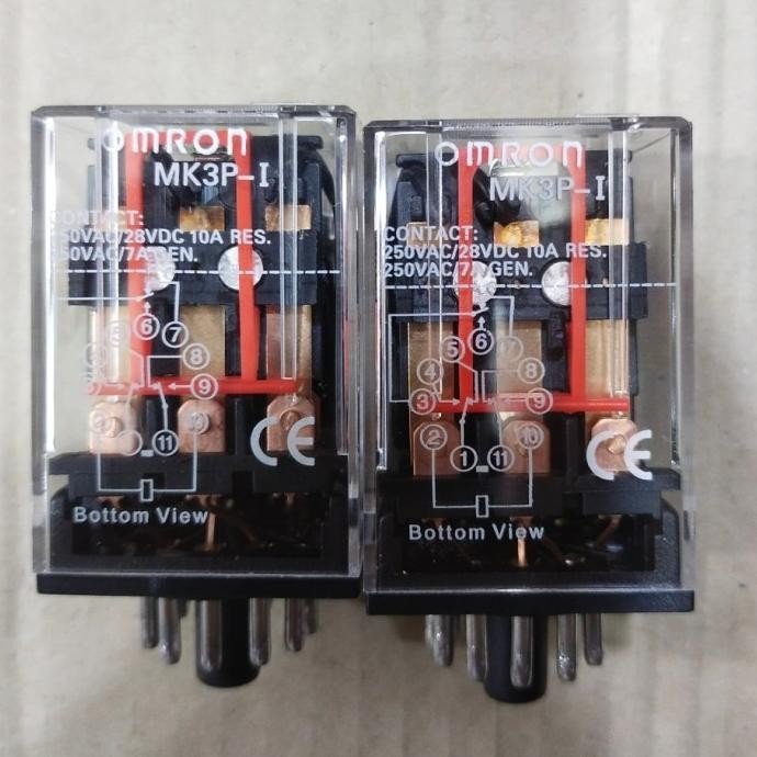 Jual Promo relay Omron original mk3p 12vdc, 24vdc,220vac 11kaki 10A/relay Omron COD | Shopee ...