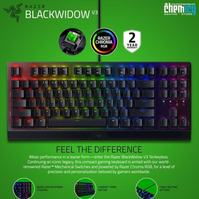 Jual Produk Baru!! Razer BlackWidow V3 Tenkeyless TKL Mechanical Gaming ...