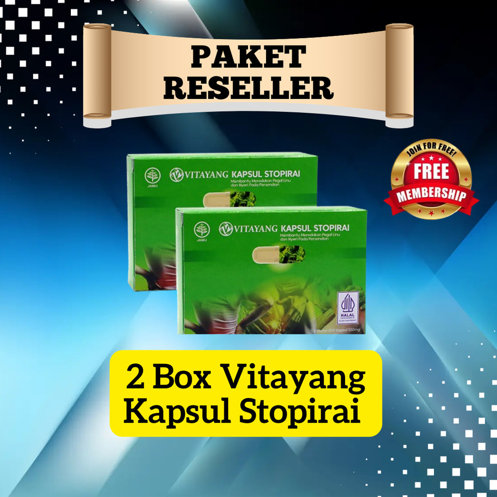 Jual Paket Reseller Vitayang Kapsul Stopirai 2 Box Obat Herbal Asam Urat Suplemen Asam Urat ...
