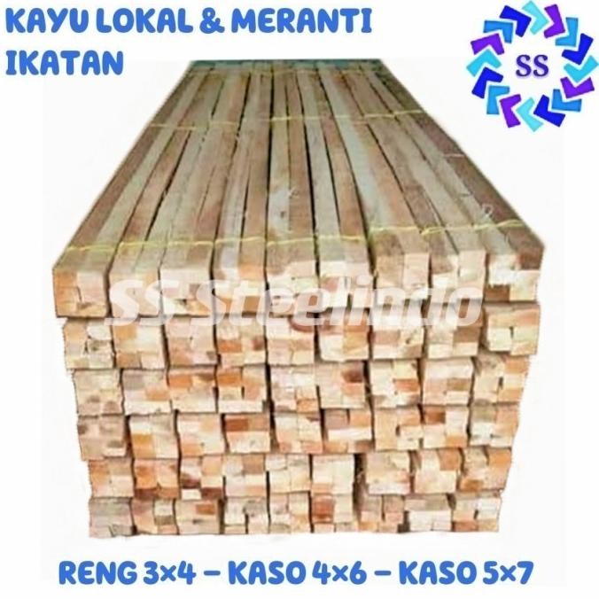 Jual KAYU RENG 3X4 KASO 4X6 PER IKAT / IKATAN TERBARU | Shopee Indonesia