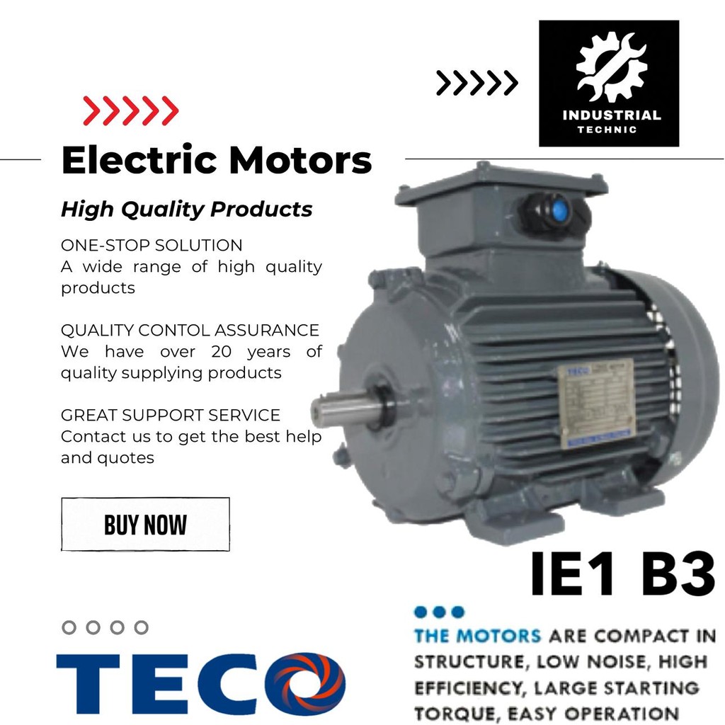 Jual ELEKTRO MOTOR TECO AESV1S IE1 4P 15KW 20HP 3PHASE 380V B3/ DINAMO ELECTRIC MOTOR/ ELECTRO ...