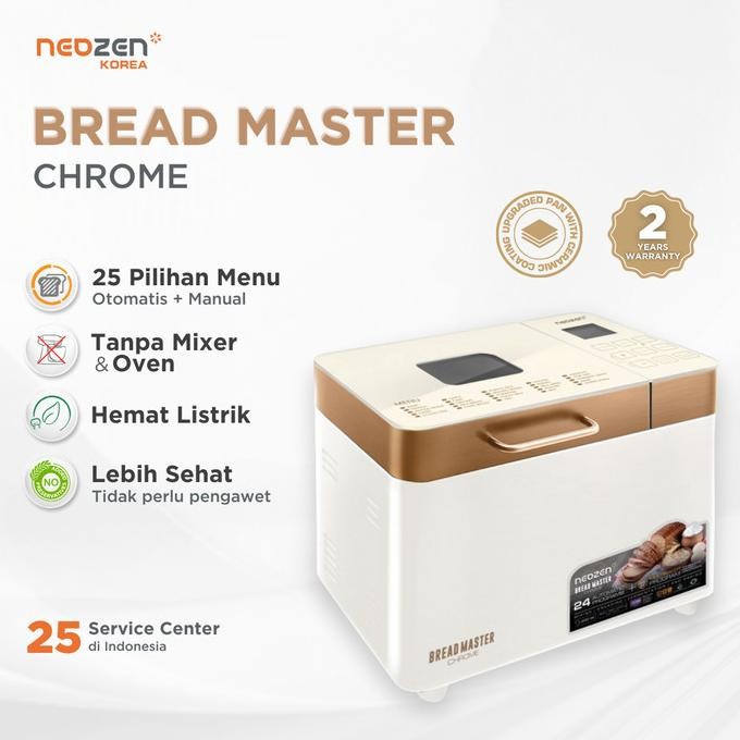 Jual Neozen Bread Master Chrome / Mesin Pembuat Roti Otomatis | Shopee ...